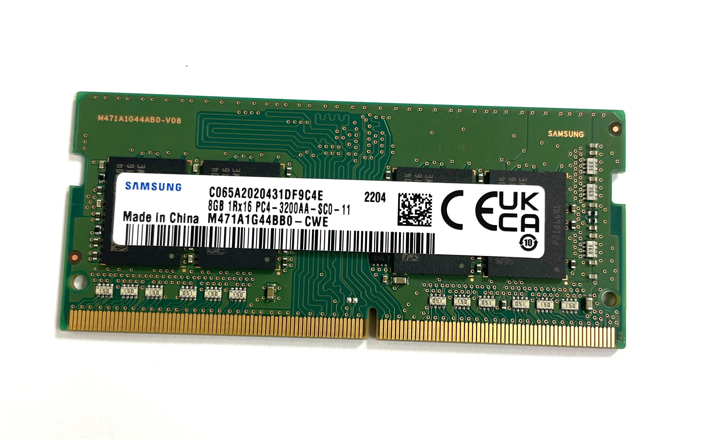 Samsung 8GB PC4-25600 DDR4 3200MHz SoDIMM Memory M471A1G44BB0-cwe – notebookparts.com