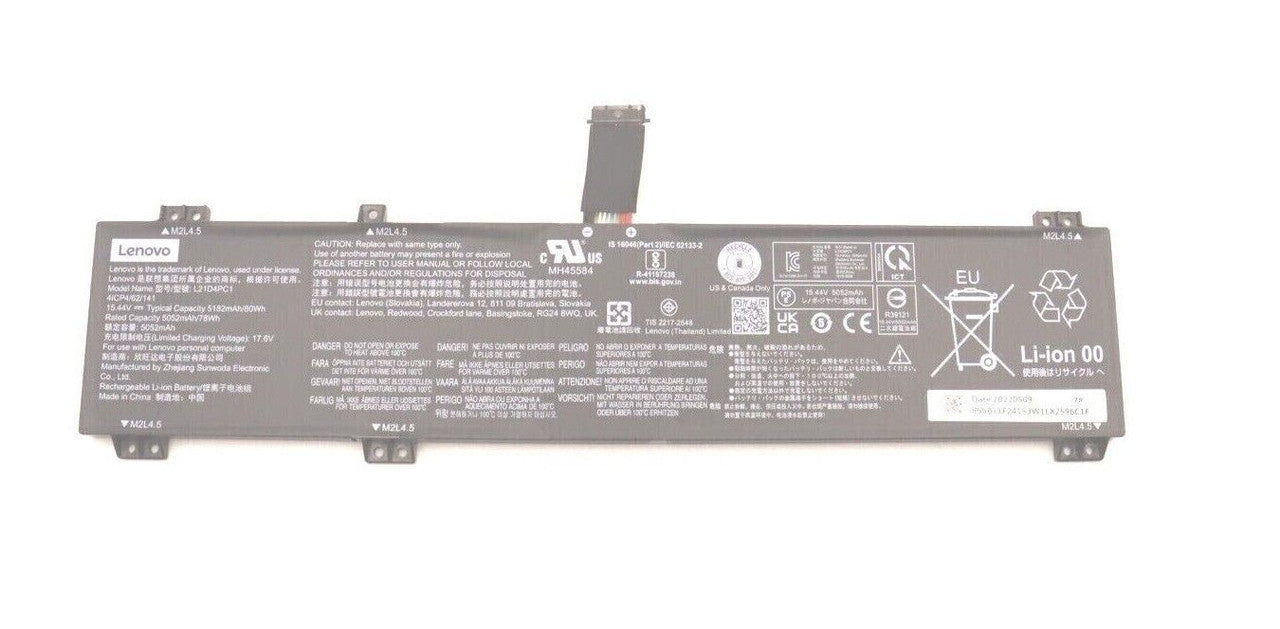 New Genuine Lenovo Legion 5 15ARH7H 4cell 80Wh 15.44V Battery 5B11N474 – notebookparts.com