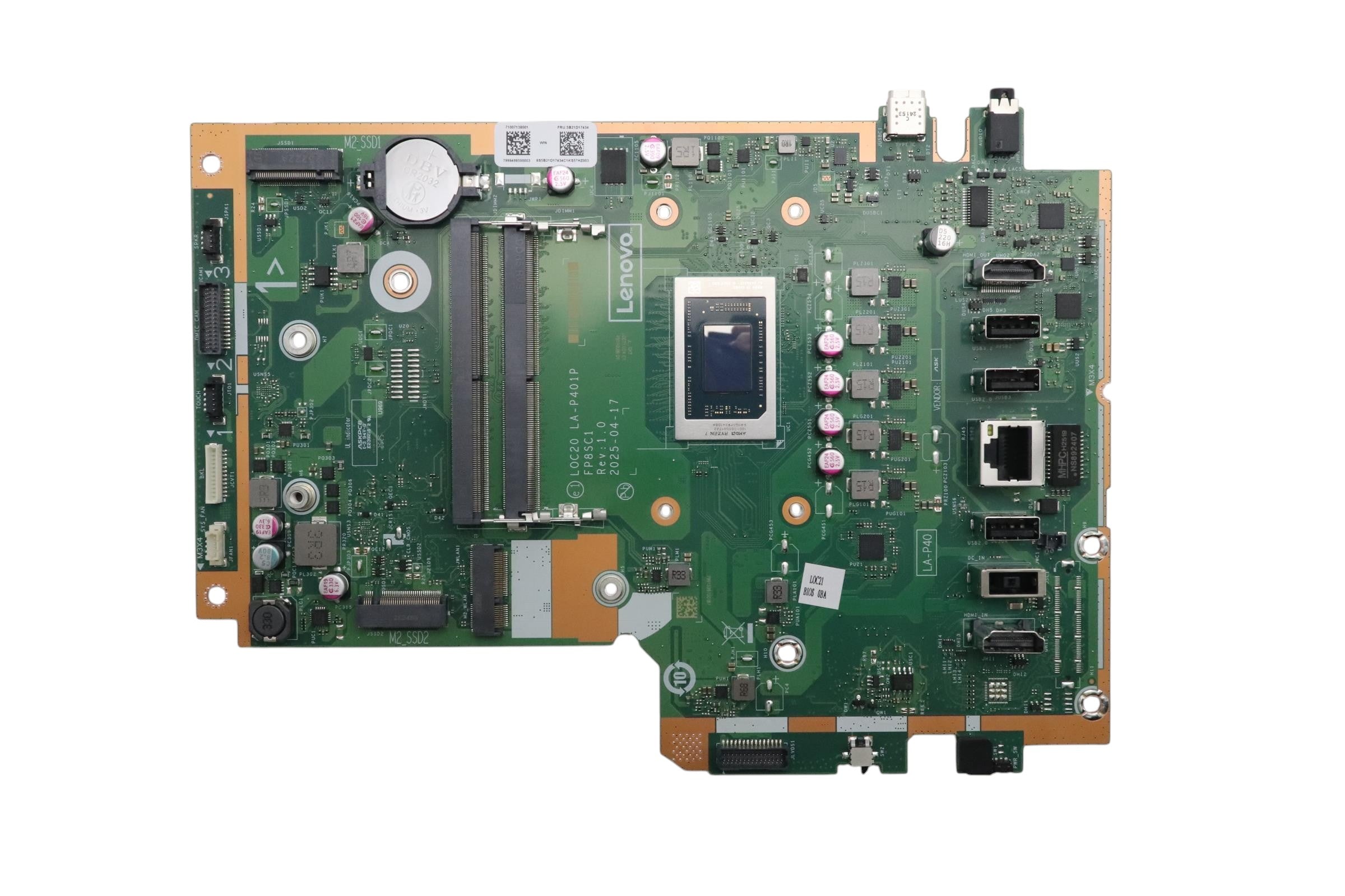 New Genuine Motherboard AMD Ryzen 7 250 UMA DPK for Lenovo ThinkCentre ...