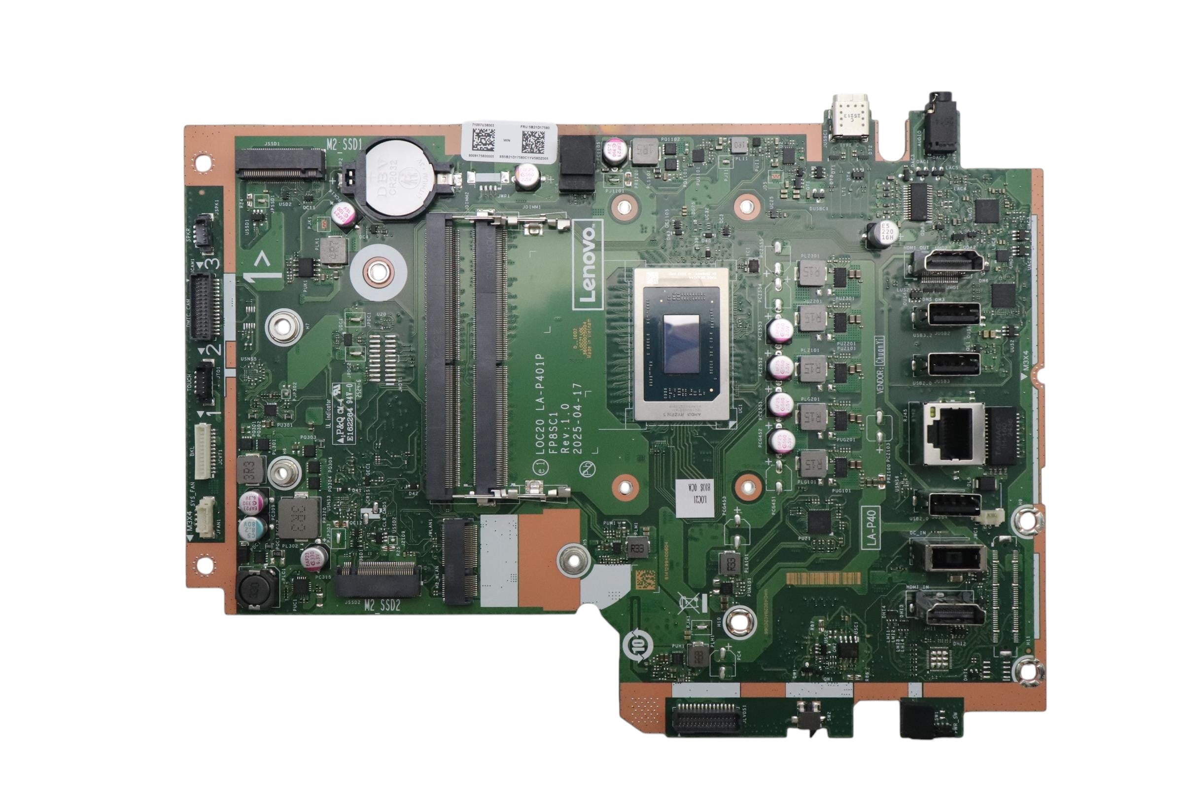 New Genuine Motherboard AMD Ryzen 5 220 UMA DPK for Lenovo ThinkCentre ...