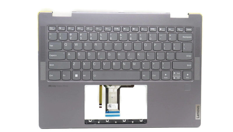 New Genuine Lenovo Yoga 7 14IRL8 82YL Palmrest Keyboard 5CB1L40794 ...