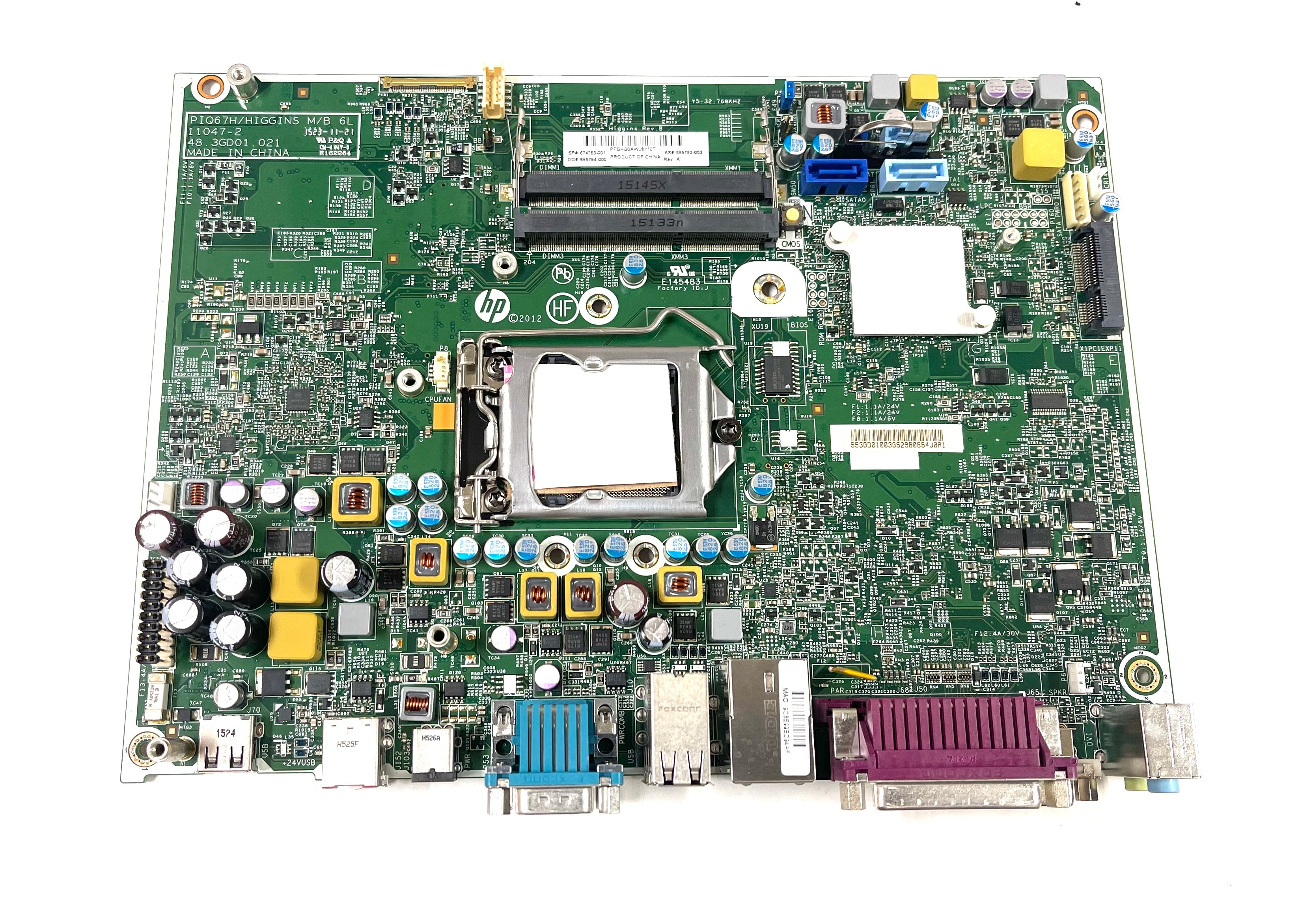 Genuinne HP RP7800 RP78 LGA1155 ALL-IN-ONE Motherboard 674783-001 6747 ...