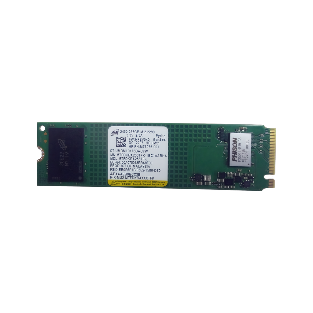 New Genuine SSD 256GB PCIe-4x4 2280 NVMe M.2 for HP ProBook 450 G9 N45 ...