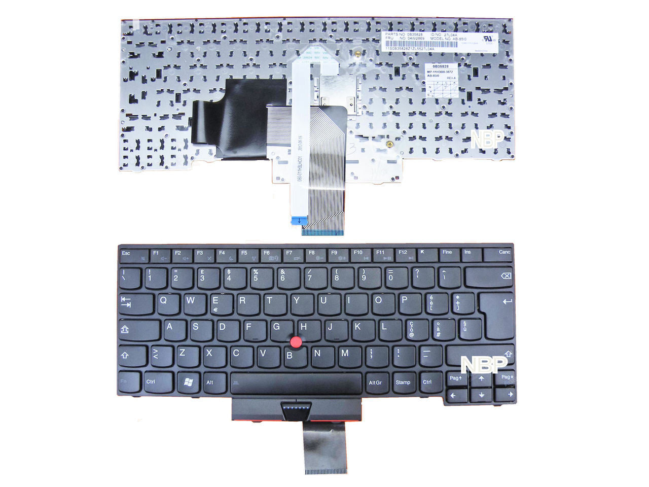 Lenovo Thinkpad T430U Italy keyboard 04Y0693 4Y0693 – notebookparts.com