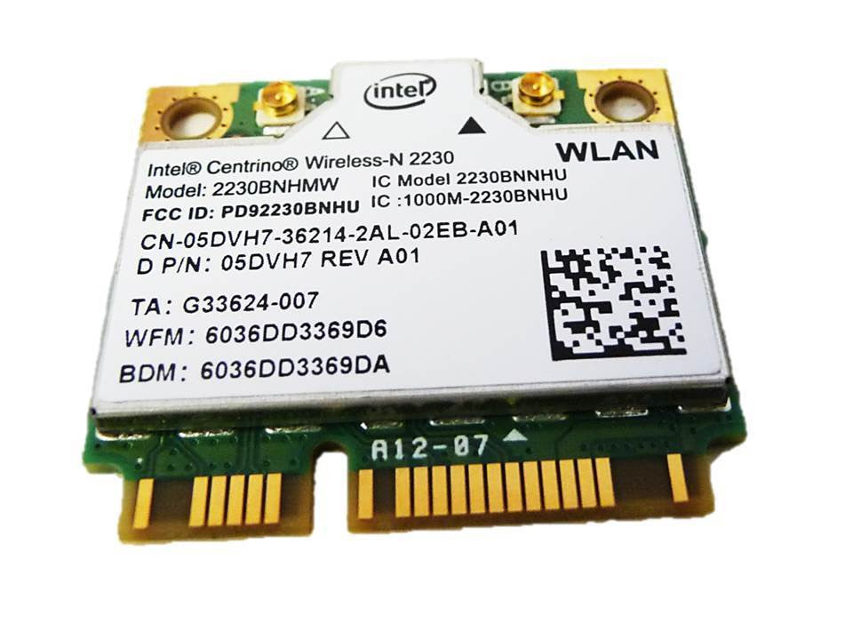 Dell Inspiron 15r 5521 WiFi Bluetooth Wireless Card 2230BNHMW 05DVH7 ...