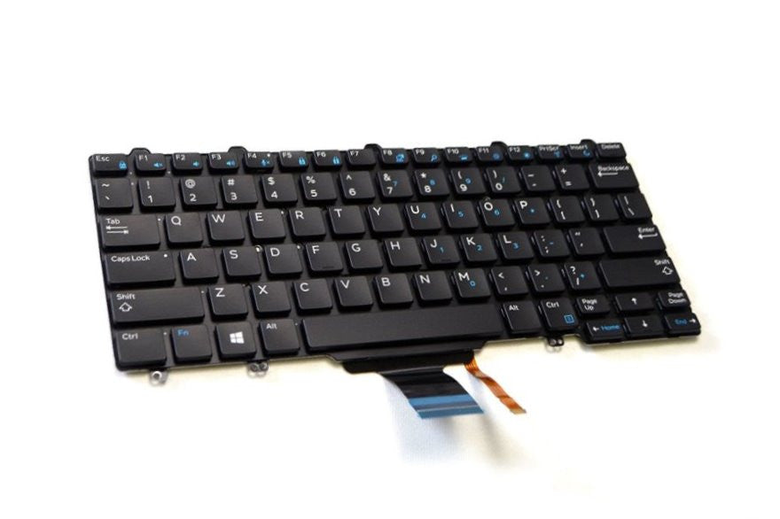 New Genuine Dell Latitude 12 7275 Spanish Backlit Keyboard PK131DK1B22 ...