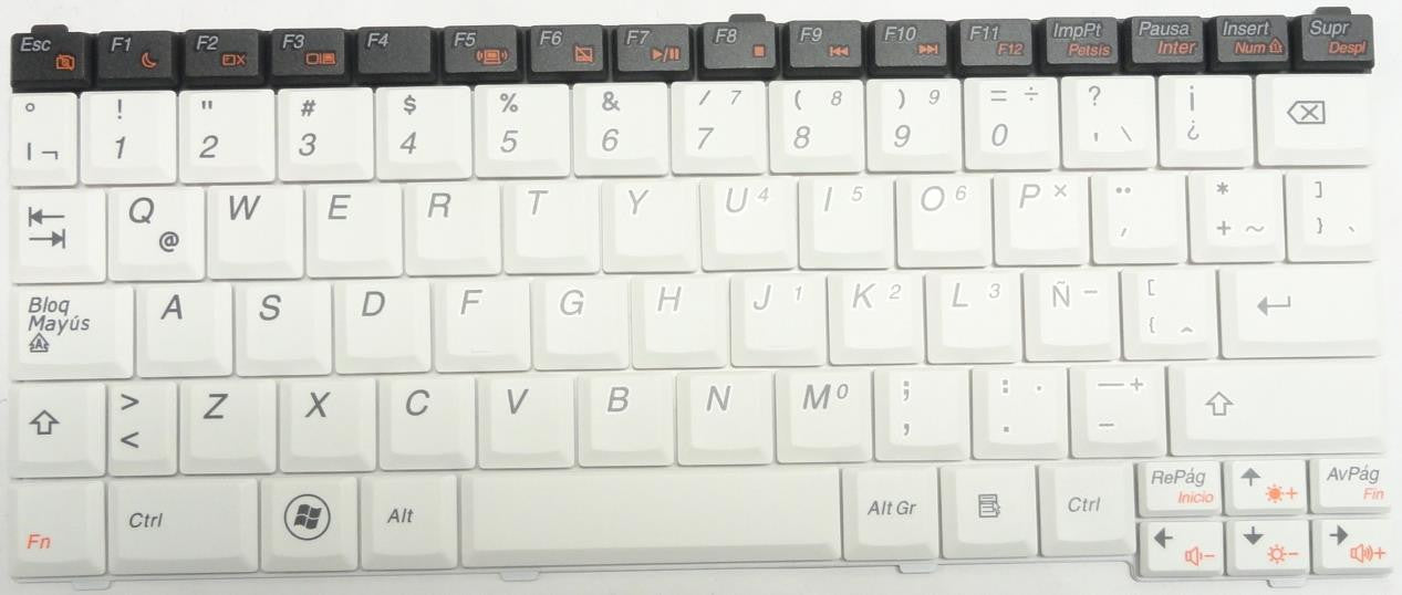 Lenovo IdeaPad S10-3T Spanish Keyboard Espanol Teclado AEFL2L00010 250 ...