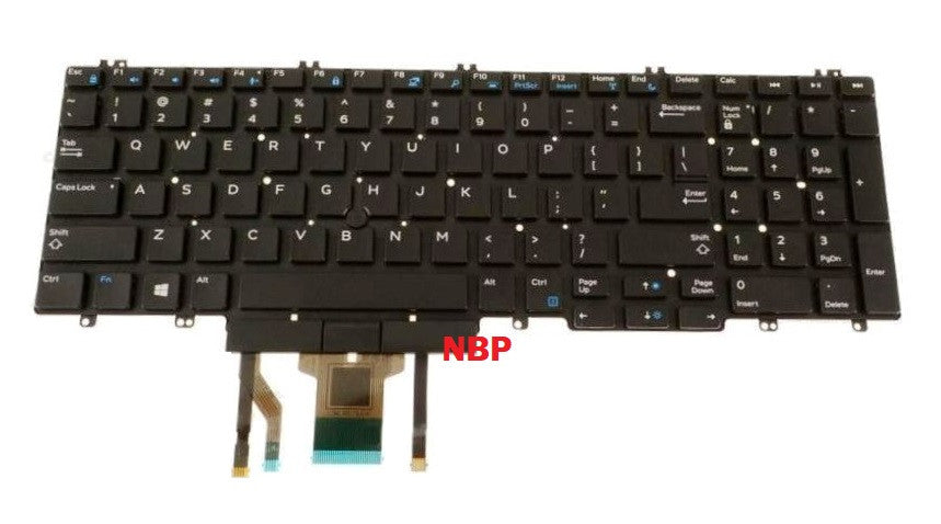 New Dell Precision 7530 7540 7730 7740 US Backlit Keyboard 266YW 0266Y ...