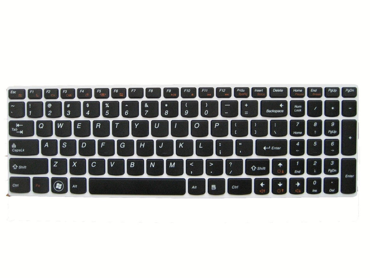 Lenovo Ideapad Z580 Z585 Keyboard 9Z.N5SSQ.V01 AELZ3U00260 ...