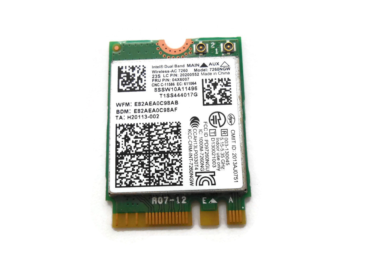 New Genuine Lenovo ThinkPad T440 Intel 7260NGW WiFi Wireless Card 04X6 ...