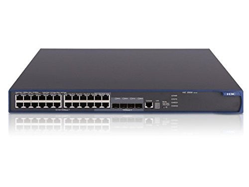 New Genuine HP H3C S5500-28C-EI 24-Port Gigabit Managed Switch W/ 2 In ...