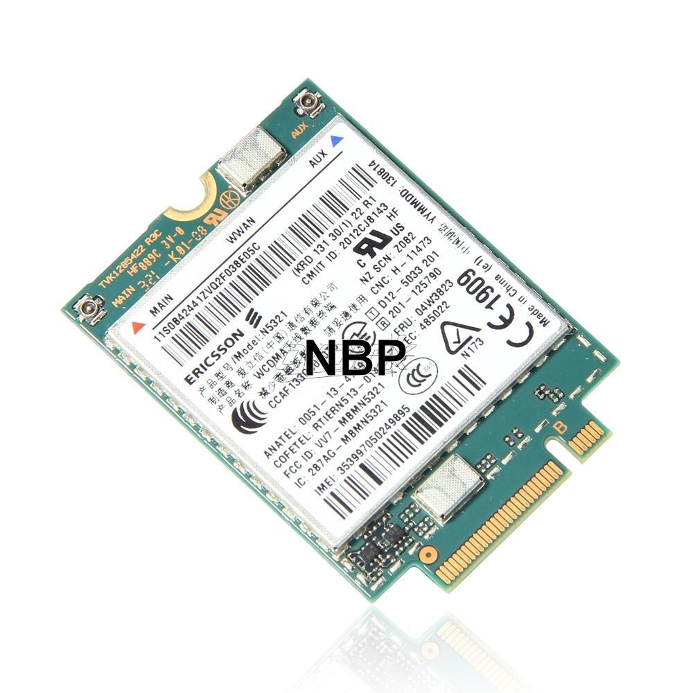 Lenovo ThinkPad T431s N5321 N5321GW WWAN Card 04W3823 04W3842 ...