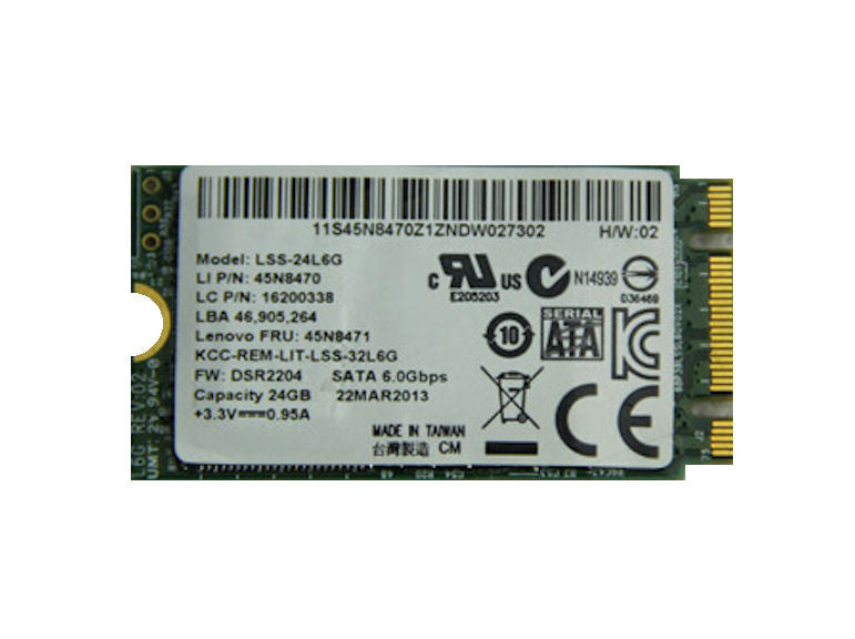 Lenovo ThinkPad S531 24GB SSD Drive 45N8470 – notebookparts.com