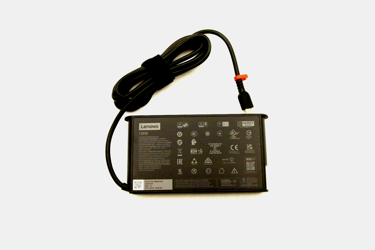 New Genuine Lenovo ThinkPad Series 135W AC Adapter with Cord 5A10W8629 ...