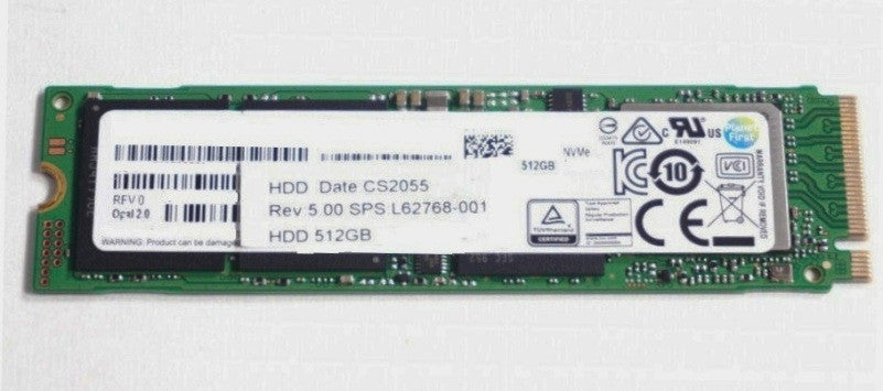 Genuine HP PCIe NVMe M.2 22x80mm 512GB SSD Drive L38712-001 L62768-001 ...