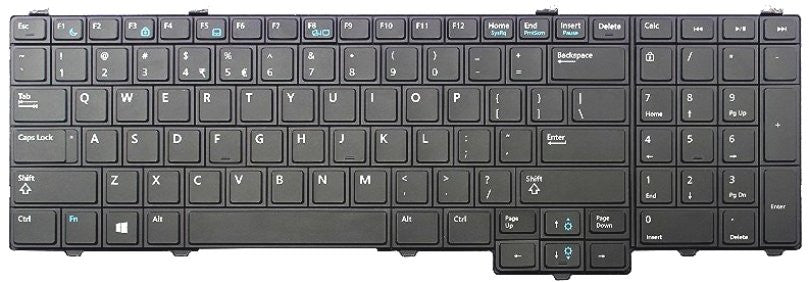 New Genuine Dell Latitude E5540 Non-Backlit Keyboard NSK-LEBUC ...