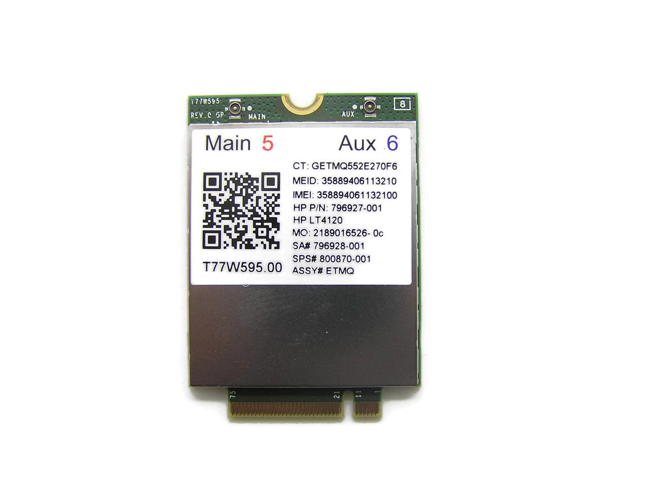 New Genuine HP EliteBook 1040 G3 Series WWAN T77W595 LTE M.2 With GPS ...