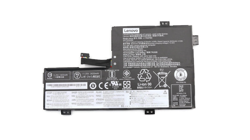 New Genuine Lenovo ChromeBook 100E 300E 2nd Gen Battery L17M3PB0 5B10T ...