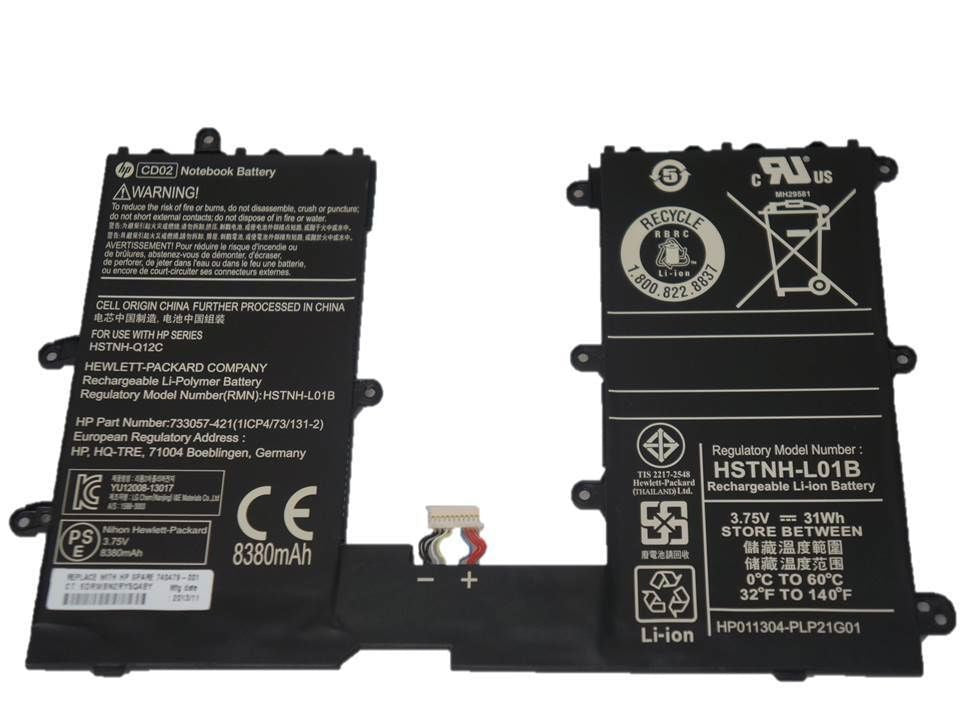 Genuine HP Pro Tablet 610 Omni10 Battery CD02 740479-001 ...