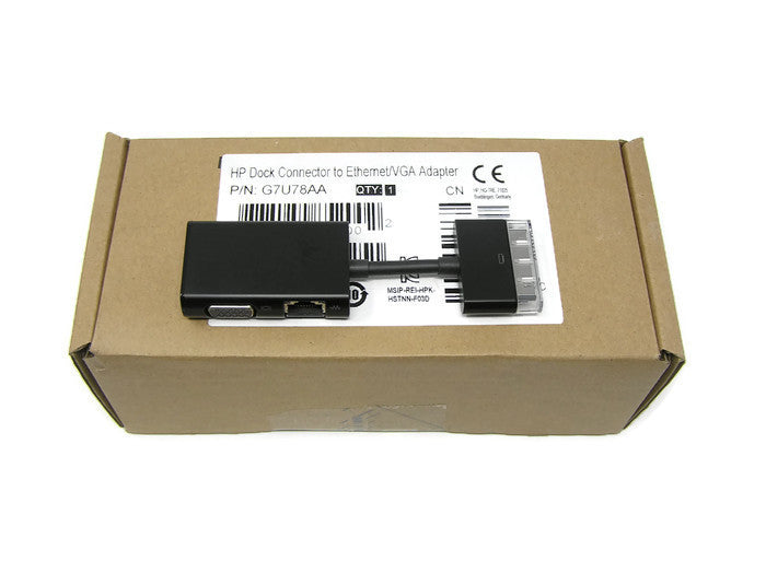 New Genuine HP Dock Connector to Ethernet and VGA Adapter HSTNN-F03D ...