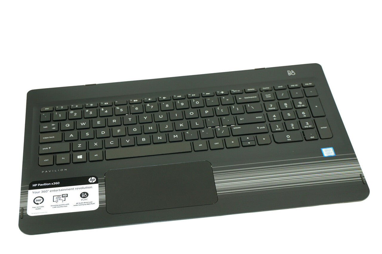 New Genuine HP x360 15-BK 15-BK163DX Palmrest Keyboard w/ Touchpad 862 ...