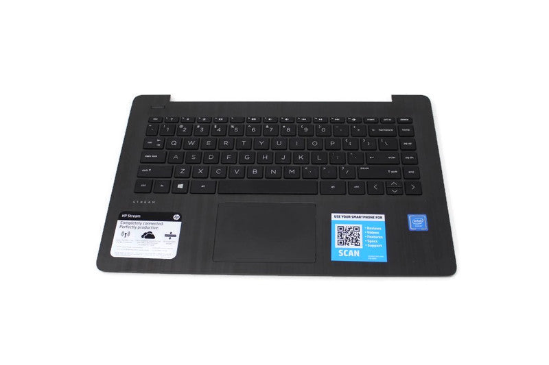 New Genuine HP Stream 14-CB 14-DS Series Palmrest Touchpad Keyboard L5 ...
